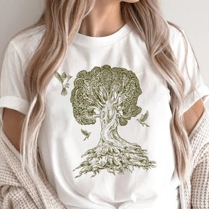 Tree Shirt, Gnarled Tree T-shirt, Men's Graphic Tee, Tree of Life Shirt ...