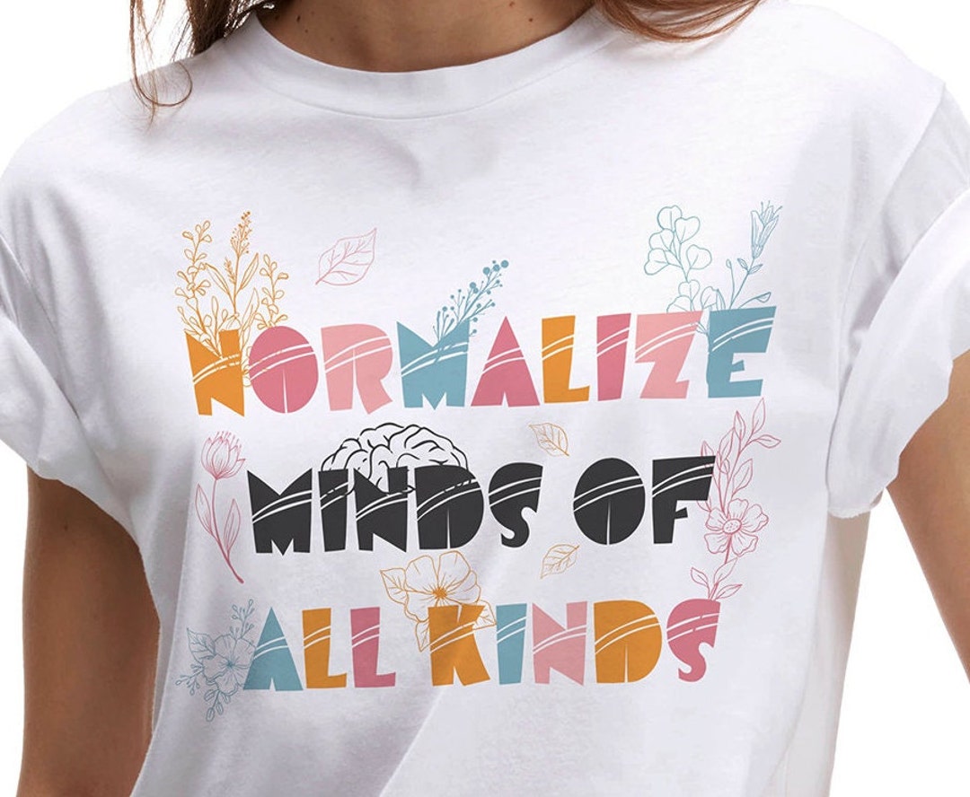 Normalize Mind of All Kinds Boho Style Unisex Shirt, Retro Autism ...
