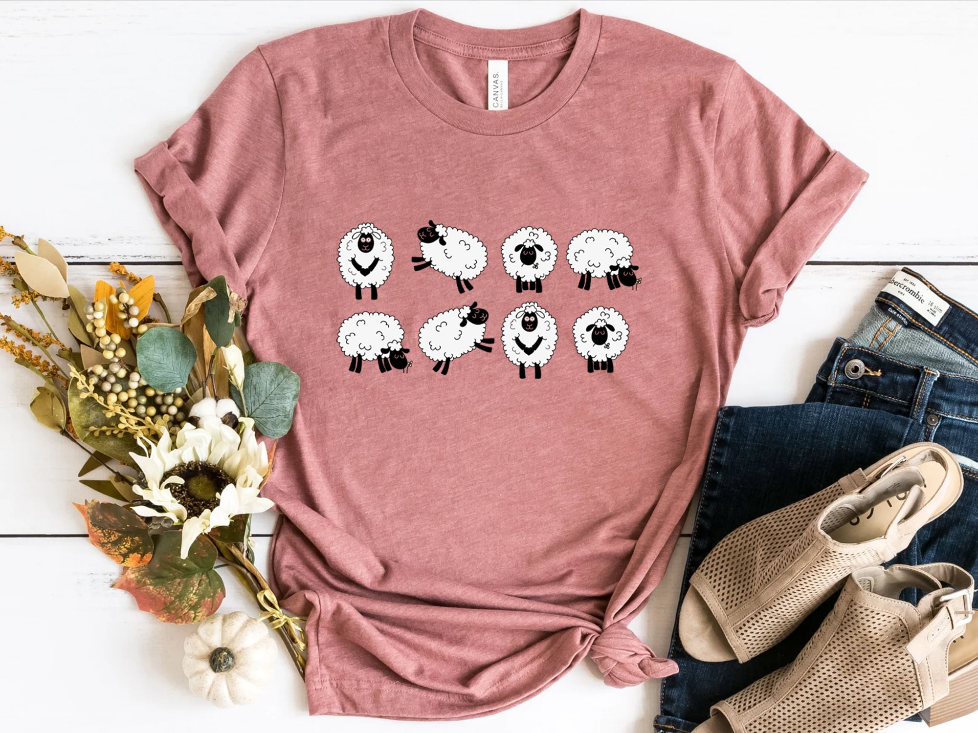 Sheep T-shirt Cute Sheeps Shirt Funny Sheep Kid Shirt Farm - Etsy