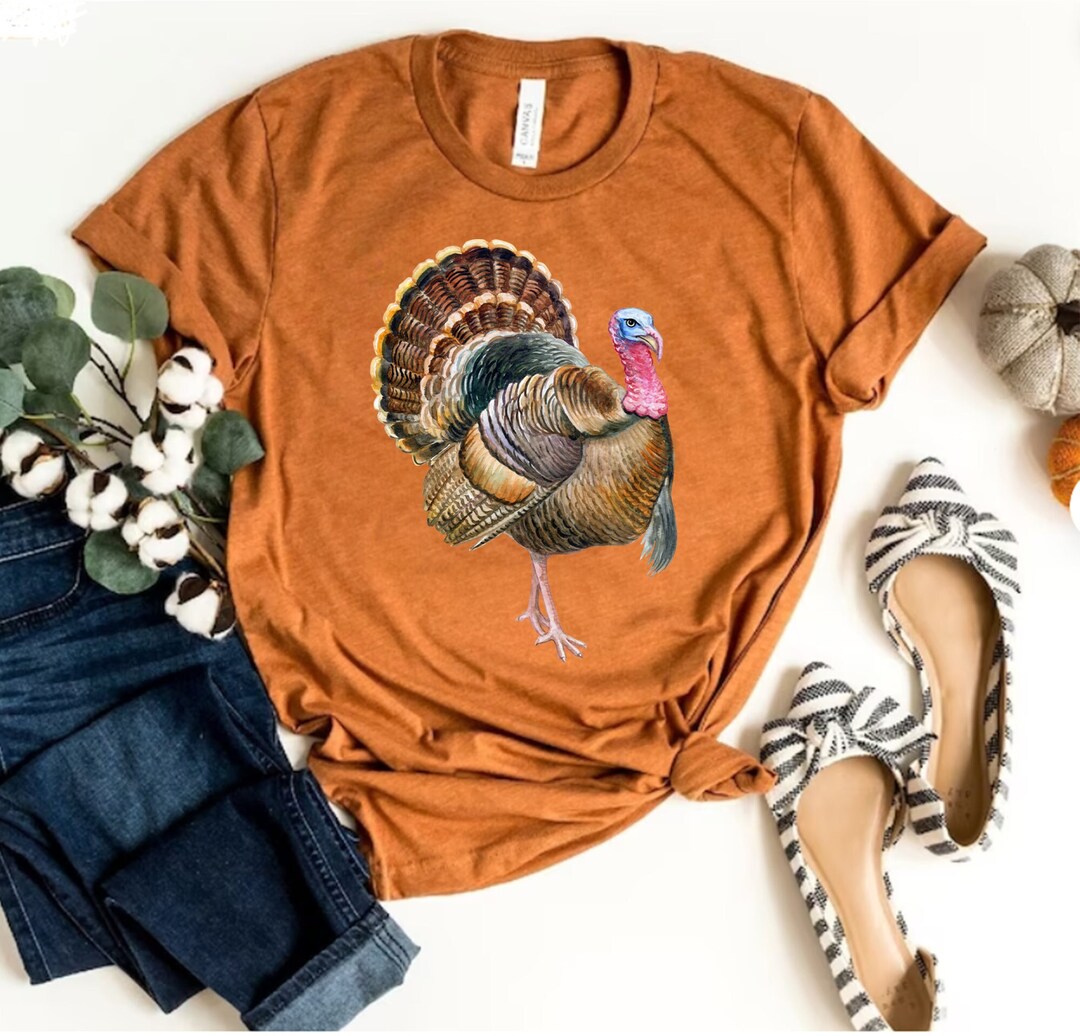 Vintage Turkey Sweatshirt, Thanksgiving Sweatshirt, Cute Turkey Shirt ...