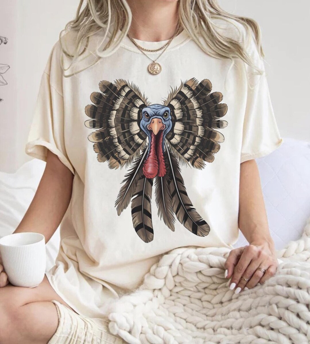 Retro Turkey Thanksgiving Tee, Thanksgiving Sweatshirt, Cute Turkey ...