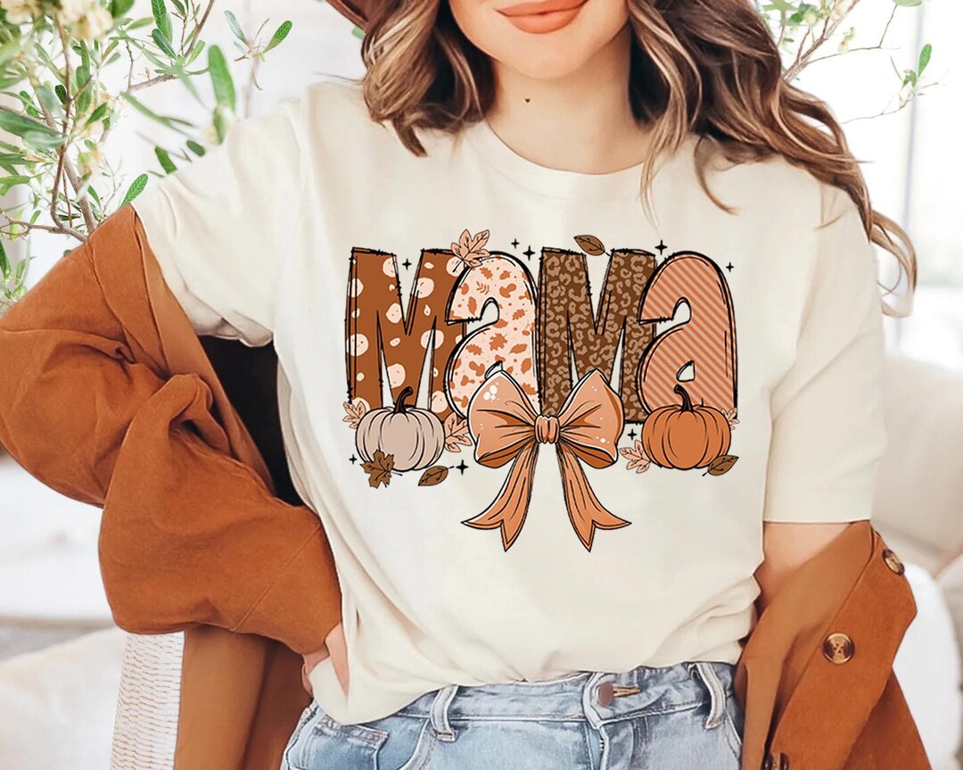 Fall Mama Sweatshirt, Fall Mama Coquette Pumpkin Shirt, Fall Vibes ...
