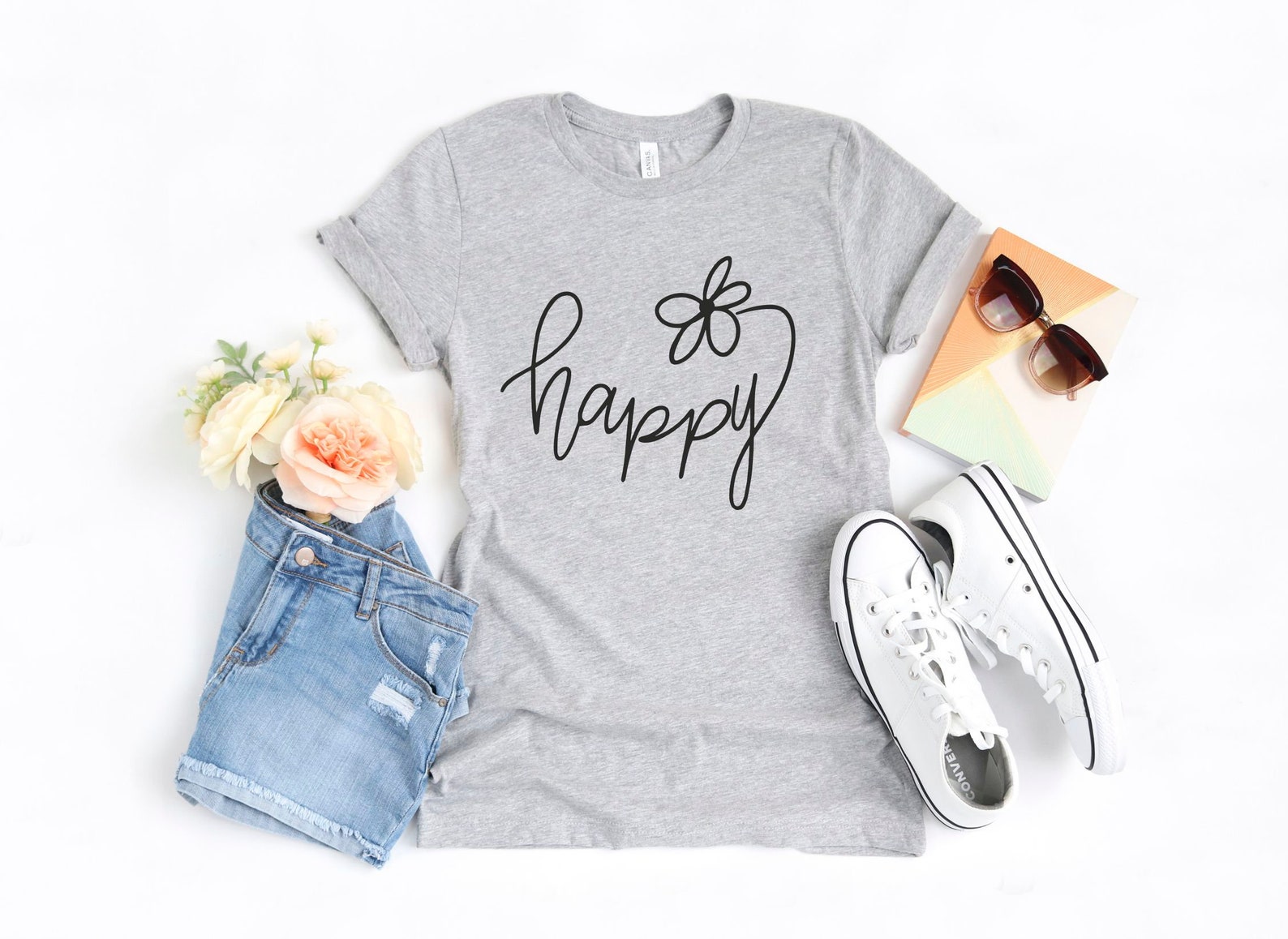 Choose Happy Shirt Happy T-shirt Womens Shirt Happy Shirt - Etsy