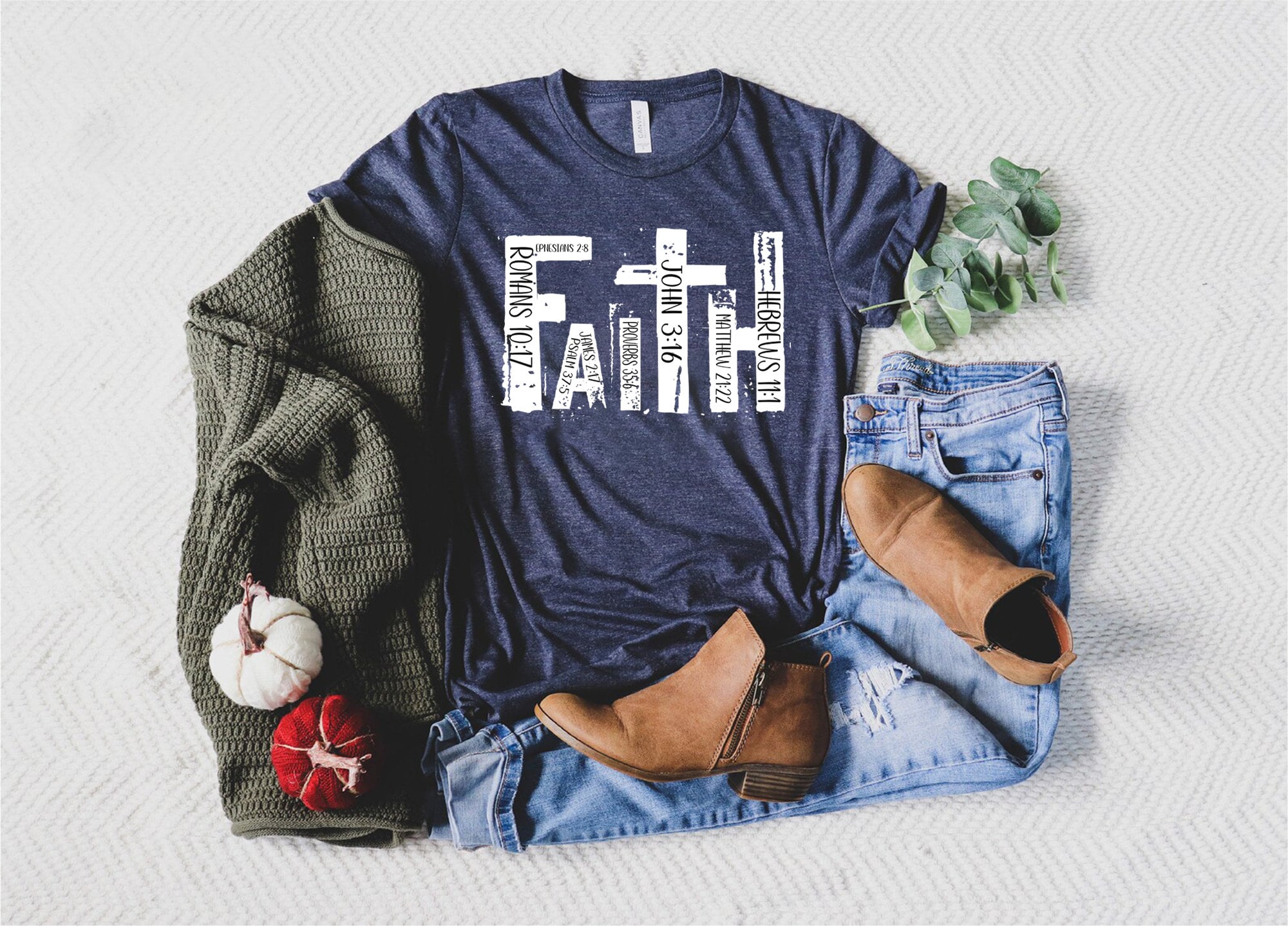 Christian Shirt, Bible Verse T-shirt, Religious Outfit, Retro Faith T ...