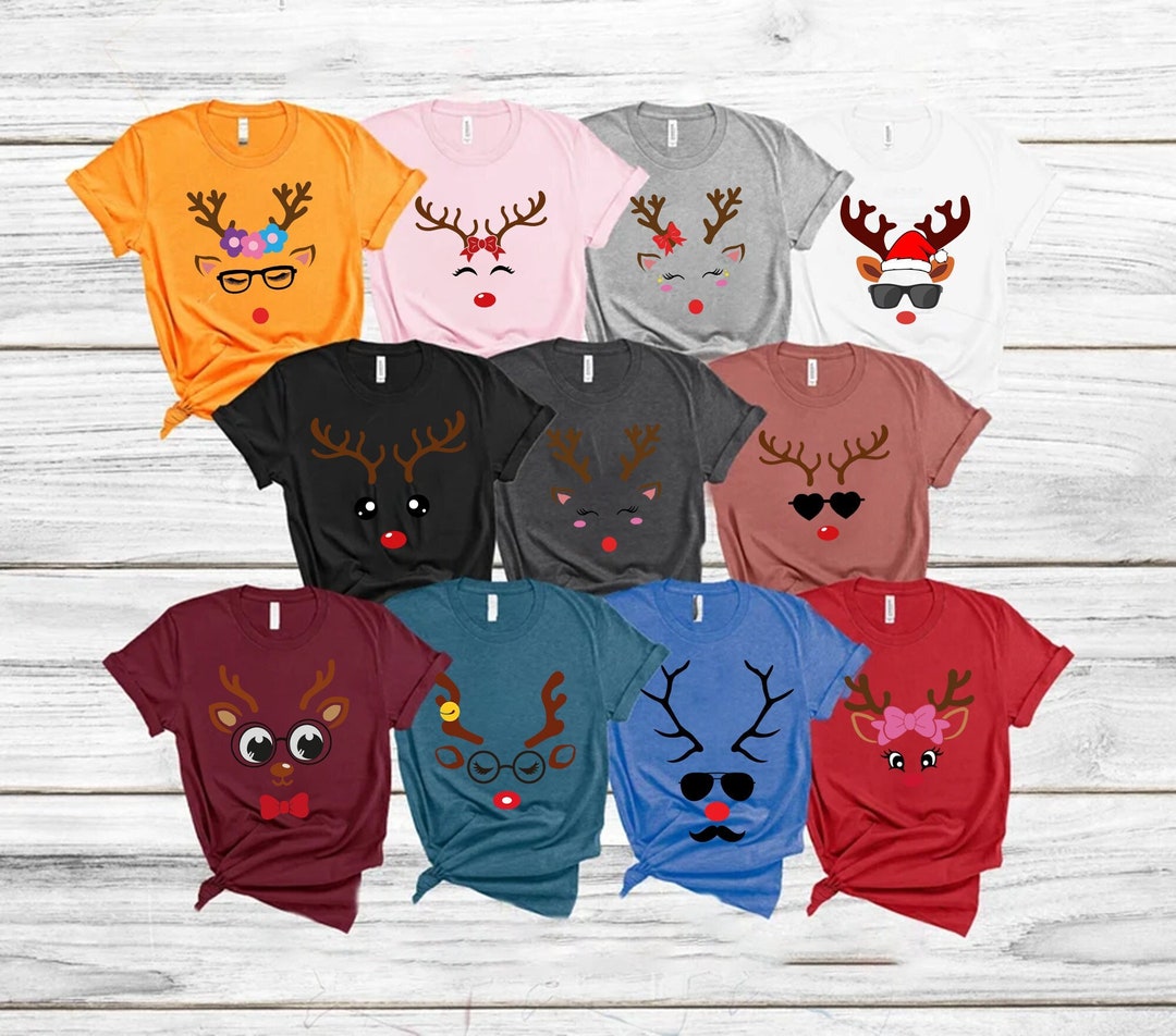 Funny Reindeer Shirts, Christmas Group Shirts, Winter Family Shirts ...