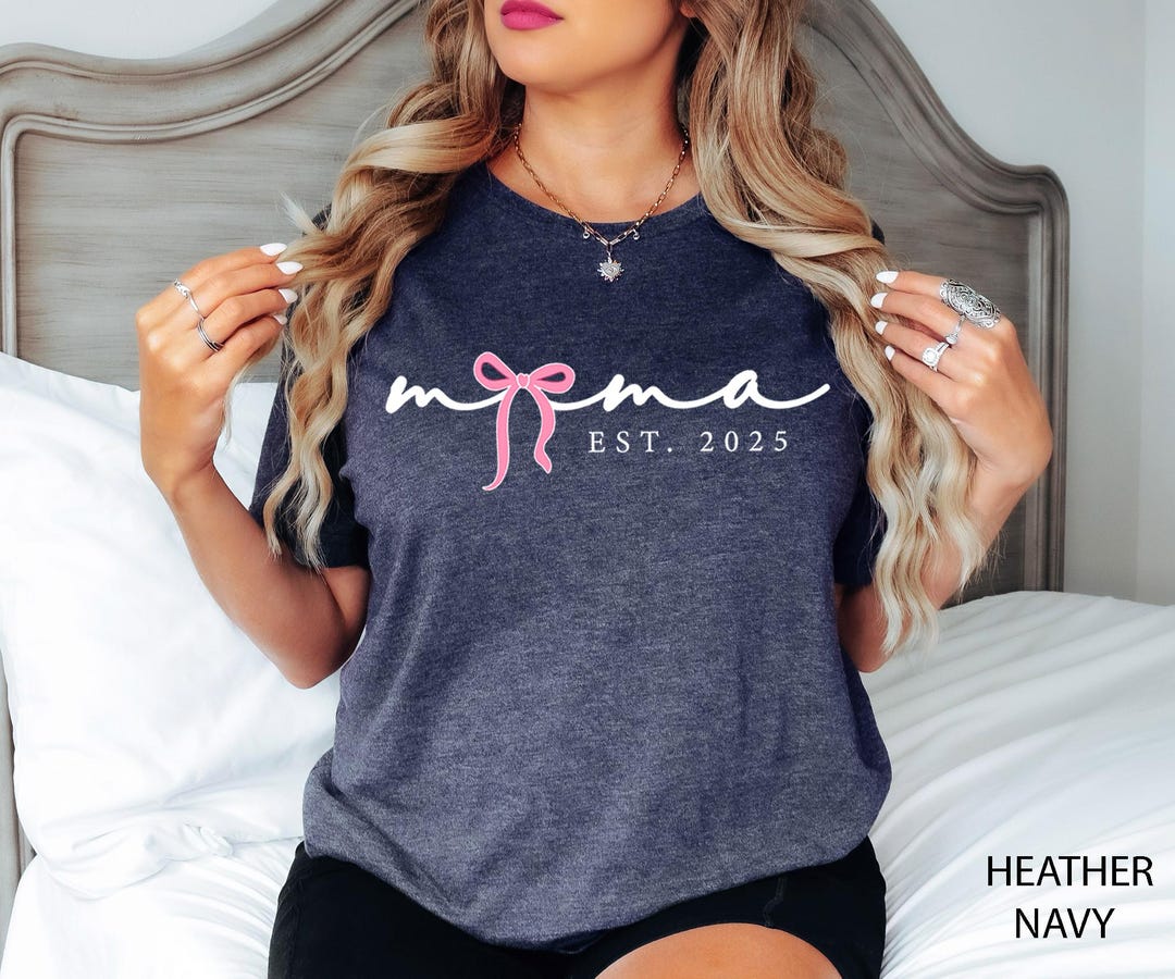 Mama Est Shirt, Custom Mama Est Year Shirt, Mama Est Custom, Mother ...