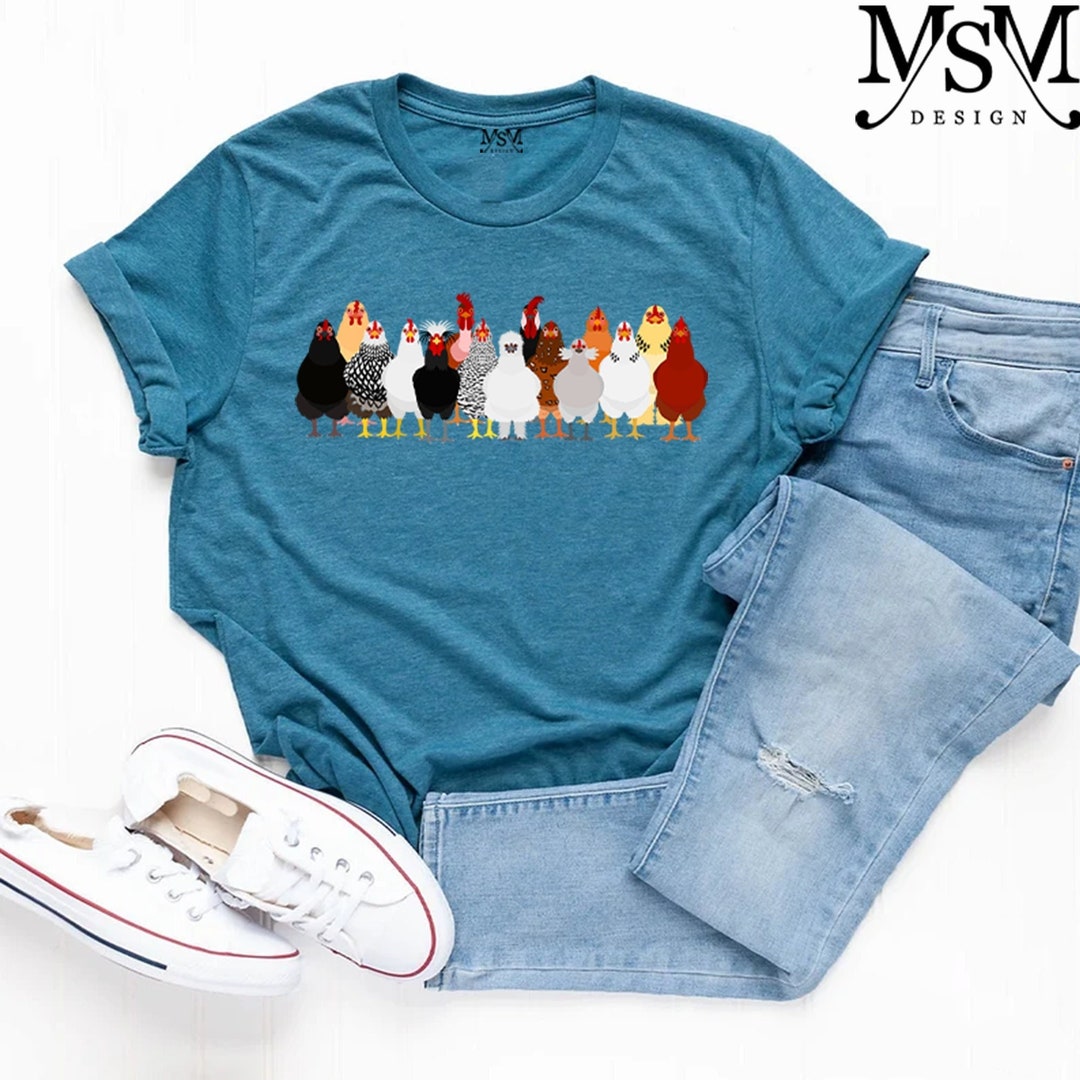 Women Chicken Shirt, Chicken Shirt, Love Chickens, Animal Shirt ...
