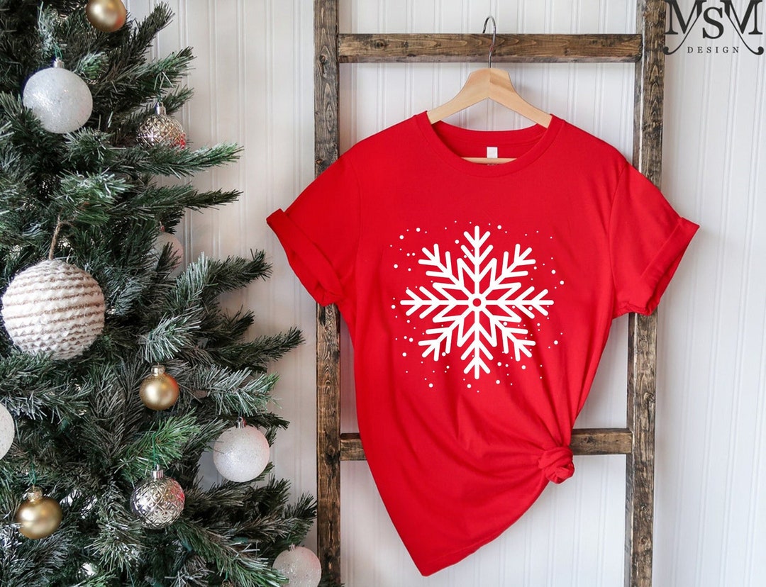 Snowflake Shirt, Christmas T-shirt, Christmas Shirt, Holiday Party ...