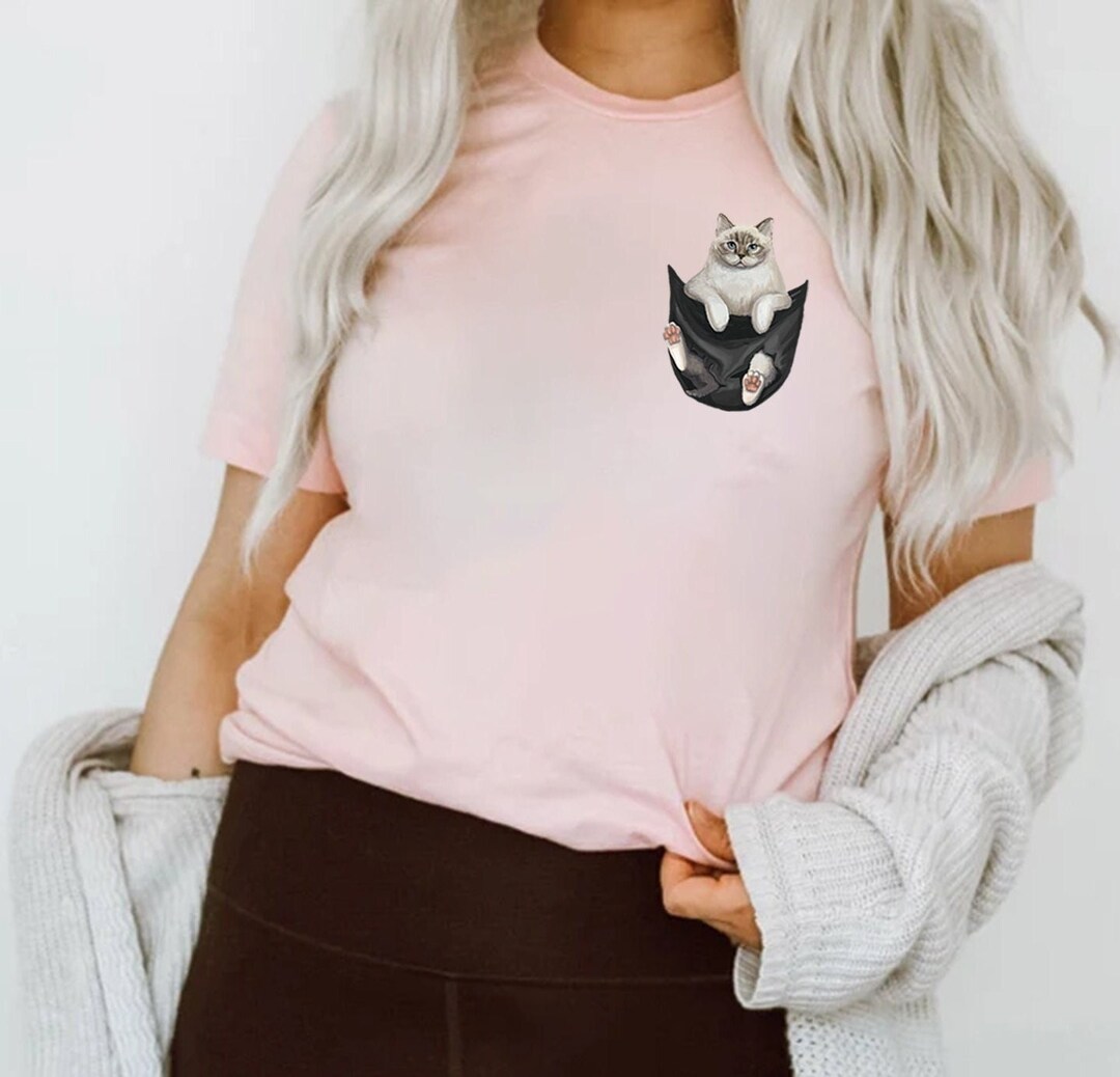 Black Cat Shirt, Cat Shirt, Cute Kitty Tee, Kitten T-shirt, Gift for ...