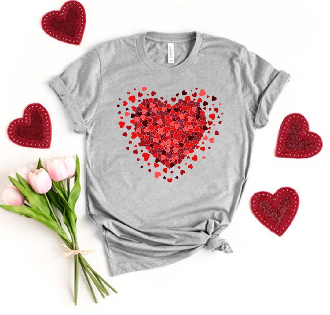 Double Heart Shirt, Valentines Gift Shirt, Love Shirt, Valentines Day ...