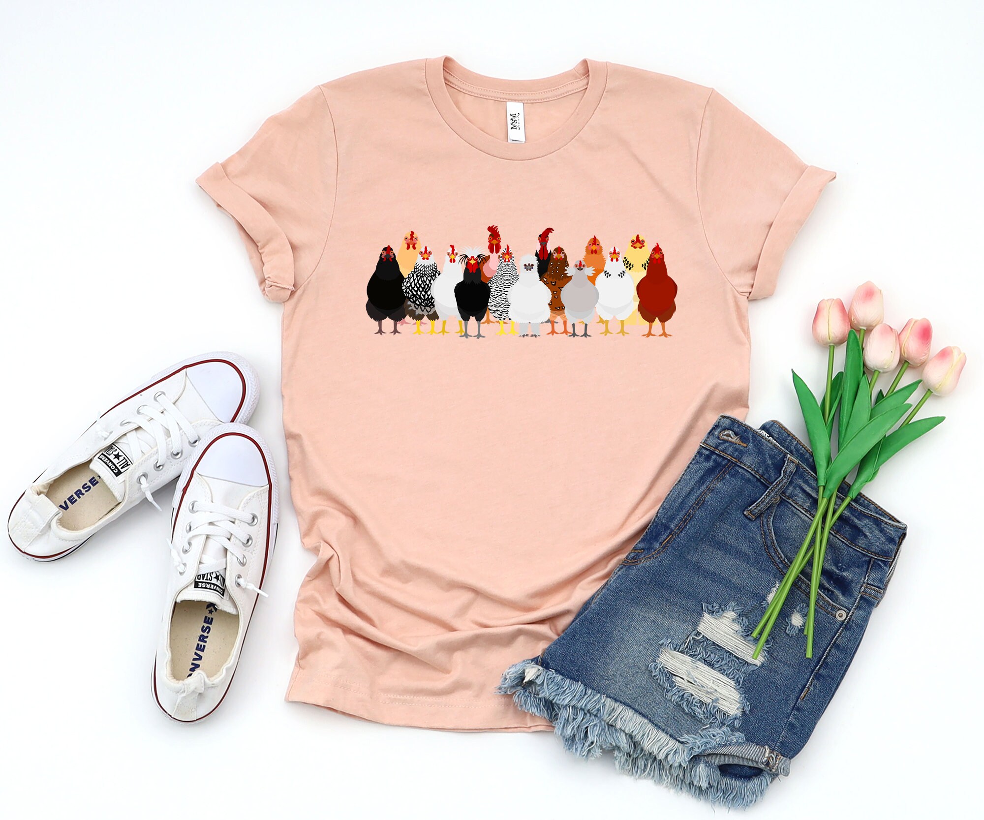 Women Chicken Shirt Chicken Shirt Love Chickens Animal - Etsy