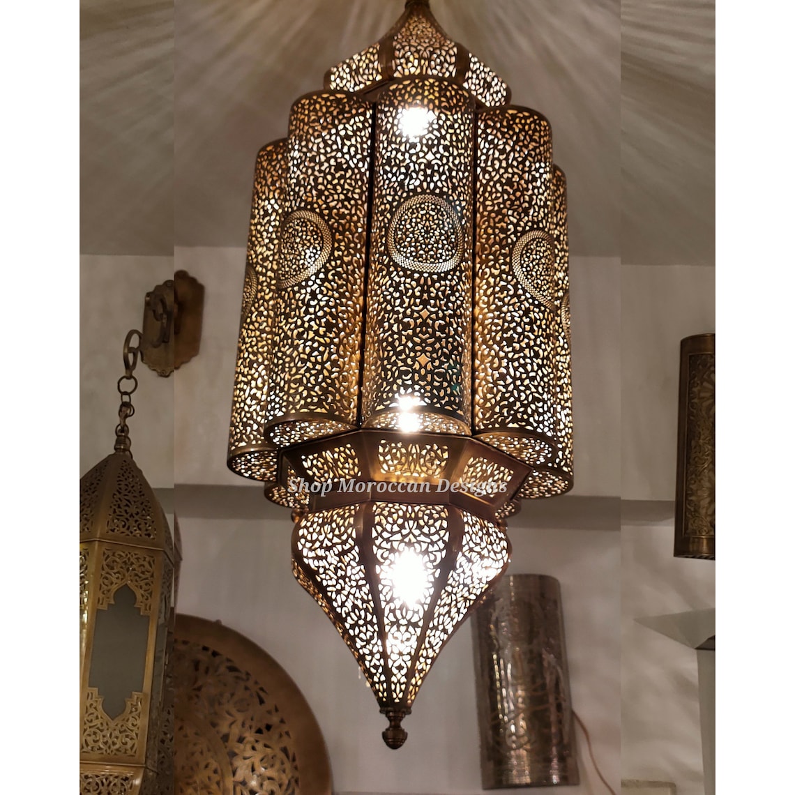 Moroccan Pendant Light Moroccan Lights, Moroccan Brass Lamp, Moroccan ...
