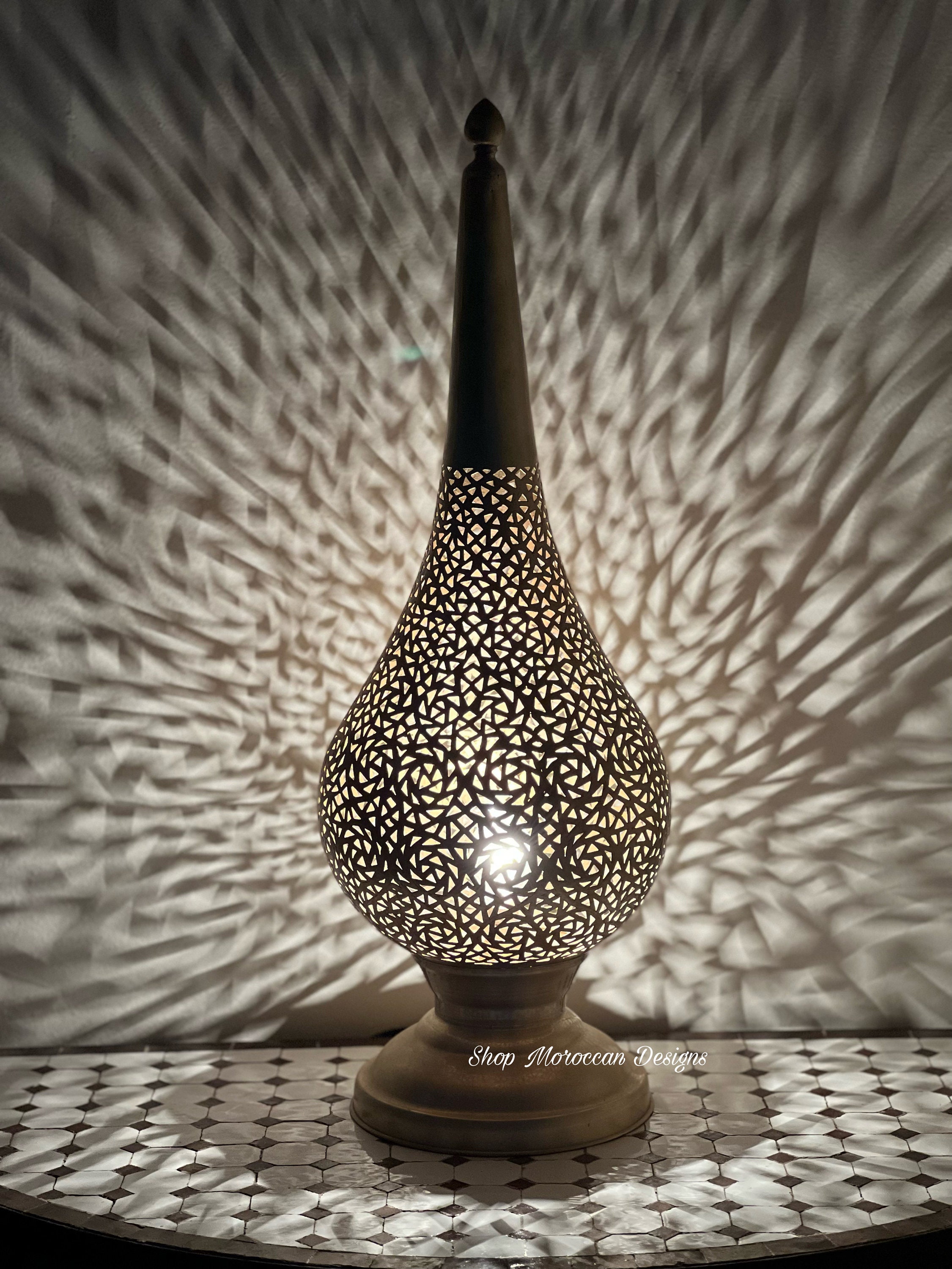 Set of 2 Table Lamps, Moroccan Table Lamps, Desk Lamp, Bedside Floor ...