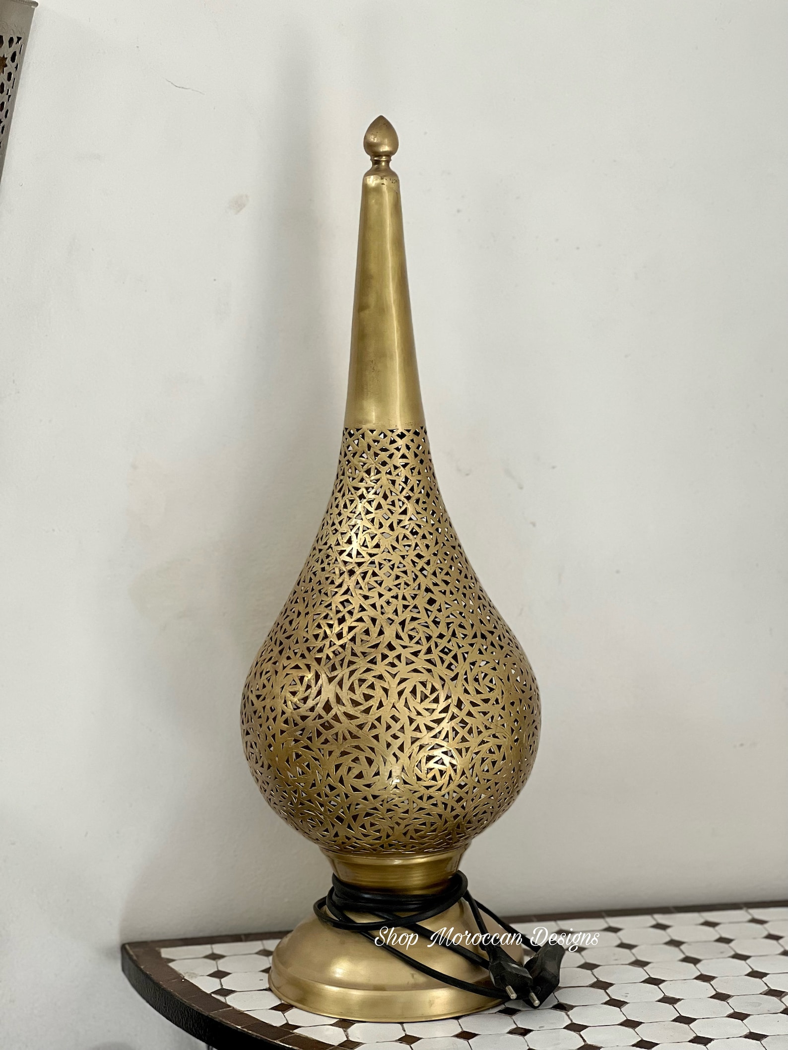 Set of 2 Table Lamps, Moroccan Table Lamps, Desk Lamp, Bedside Floor ...