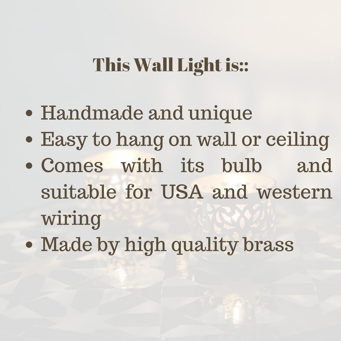 Moroccan Wall Sconce, Brass Wall Light, Moroccan Light, Islamic Wall ...