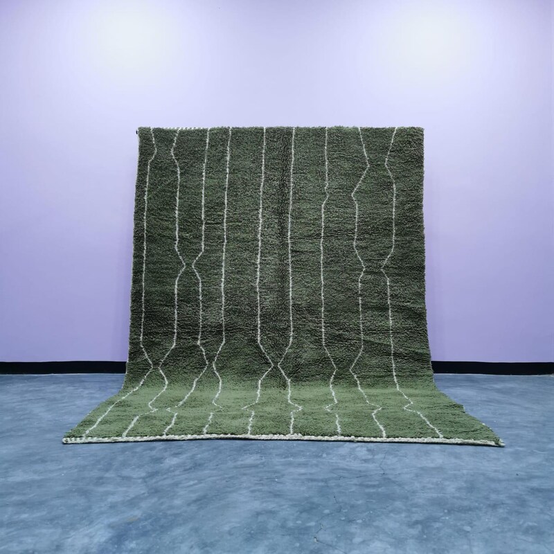 Green Moroccan Rug - Etsy