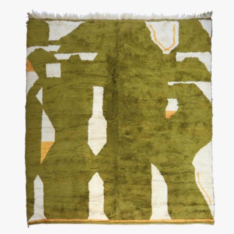 Green Moroccan Rug - Etsy