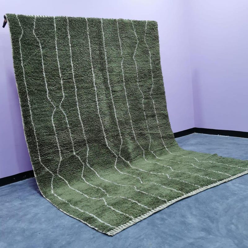 Green Moroccan Rug - Etsy
