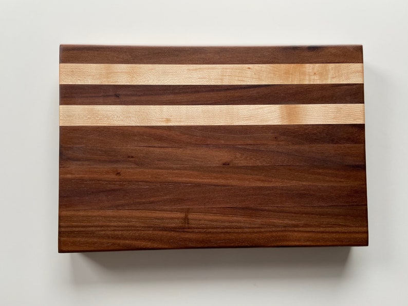 Walnut Edge Grain Cutting Board Personalized Cutting Board | Etsy