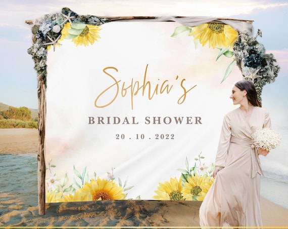 Custom Bridal Shower Backdrop Bridal Shower Backdrop Bridal - Etsy
