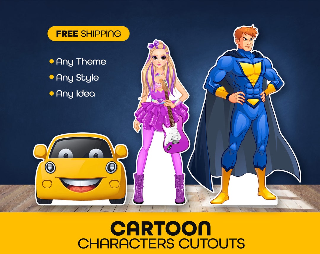 Character Cutouts, Custom Cutouts, Cartoons Cut Outs, and Party Signs ...