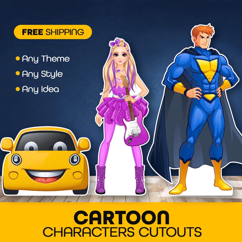 Character Cutout - Etsy