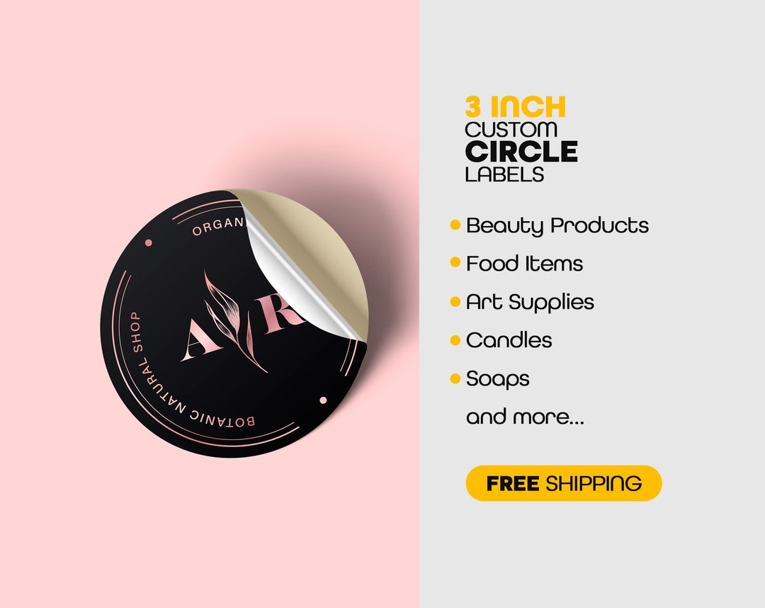 3 Inch Stickers, Great Quality Round Decals. Circle Labels. 3 Inch ...