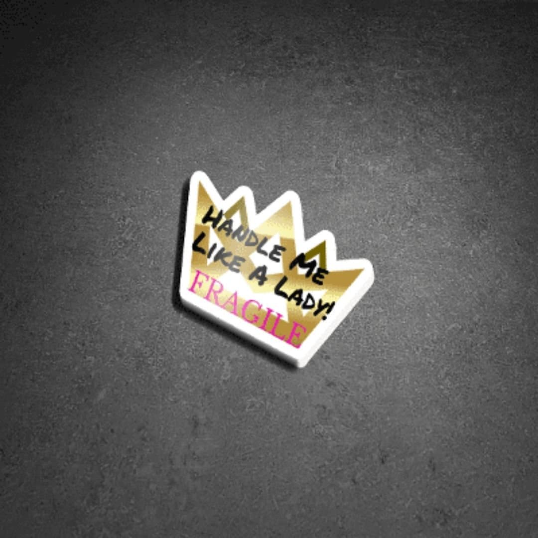 I'm A Lady Fragile Sticker (count of 25) - Etsy