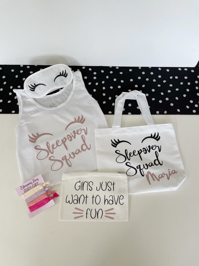 Girls Sleepover Squad Goodies (v.2) - Etsy