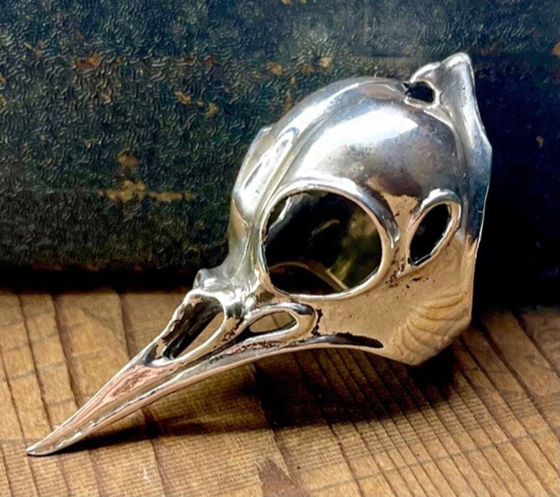 Axel Stocks Raven Skull Ring 1980s 16.7 G Sterling Silver - Etsy
