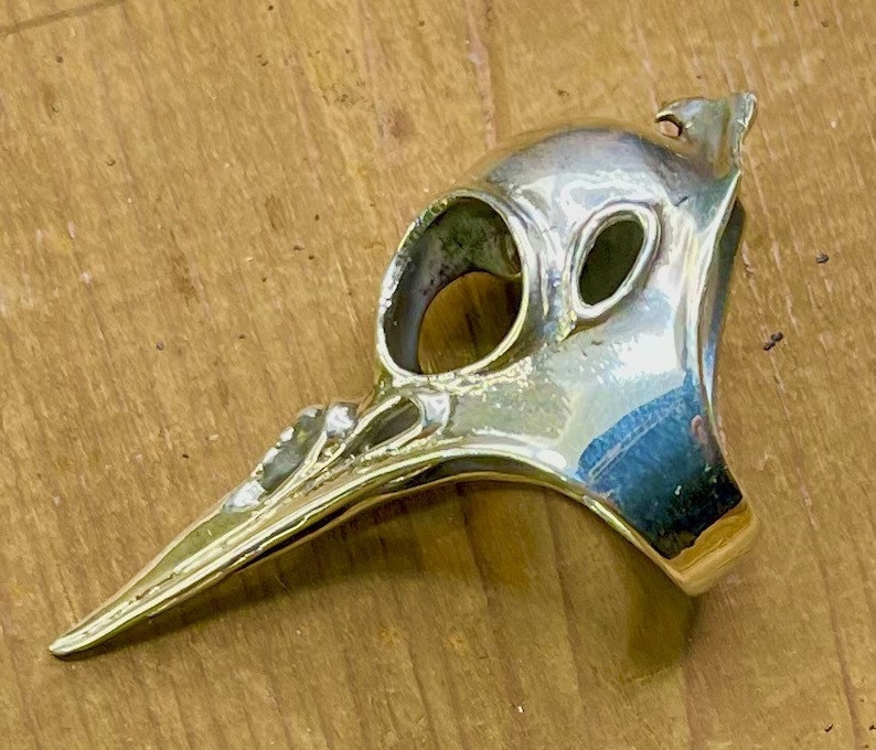 Axel Stocks Raven Skull Ring 1980s 16.7 G Sterling Silver - Etsy