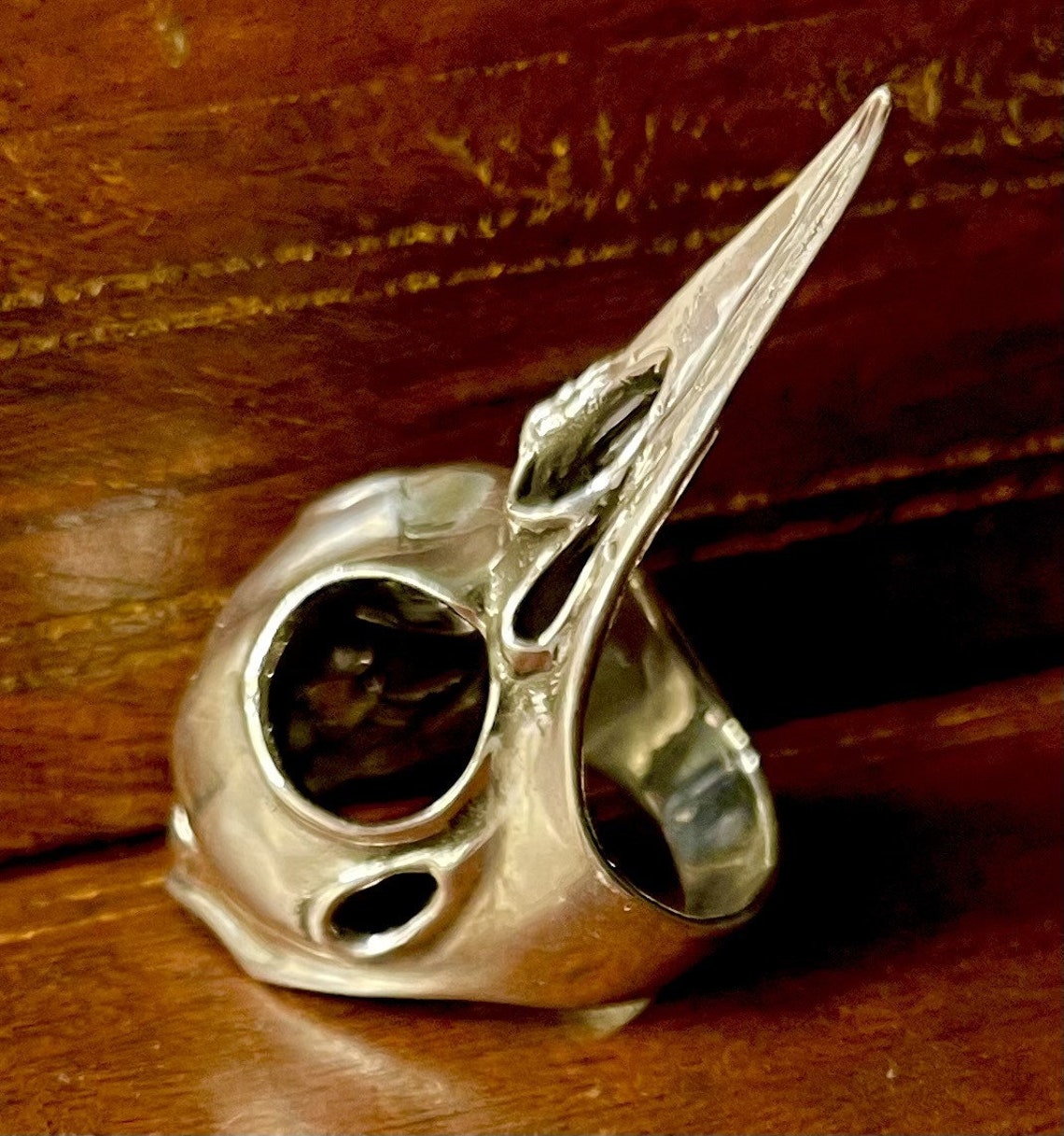 Axel Stocks Raven Skull Ring 1980s 16.7 G Sterling Silver - Etsy