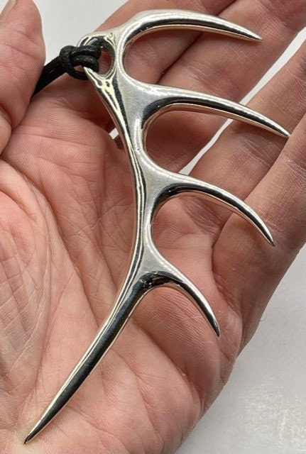 Heavy 1980s Biker 55G Richard Erker Sterling Silver Necklace Pendant - Etsy