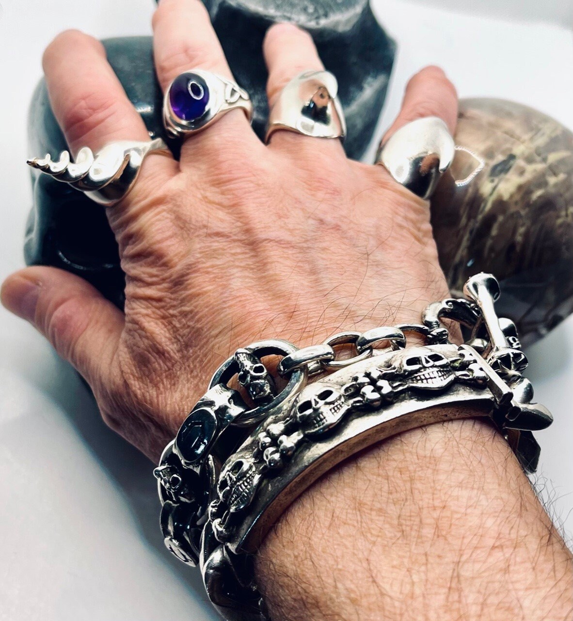 Heavy 1980s Biker 23G RICHARD ERKER Sterling Silver Cork Screw Ring - Etsy