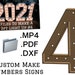 3ft Number 4 Marquee Build Plans & Blueprints Digital Template for Wood ...
