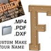3ft Marquee Letter - F - Marquee Blueprints & Plans - Digital Template ...