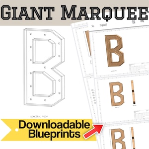 4ft - Letter B - Build Plans & Blueprints - Digital Template for Wood ...