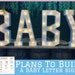 3ft Baby Light up Marquee Sign Plans Includes Measurements - Etsy