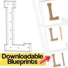 3ft & Symbol Ampersand Marquee Letter Blueprints Build Plans Giant ...