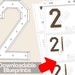 4ft - Number 2 Marquee Letter Build Plans & Blueprints - Svg/ai/dxf/pdf ...