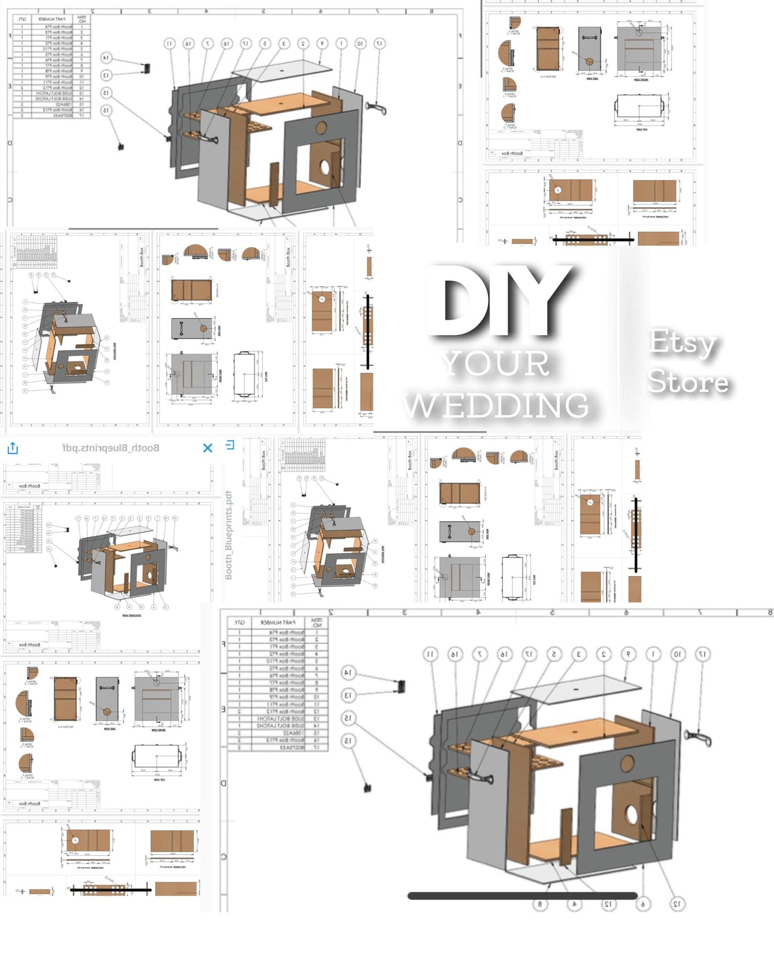 DIY Photo Booth Build Plans Photo Booth Blueprints - Etsy Canada