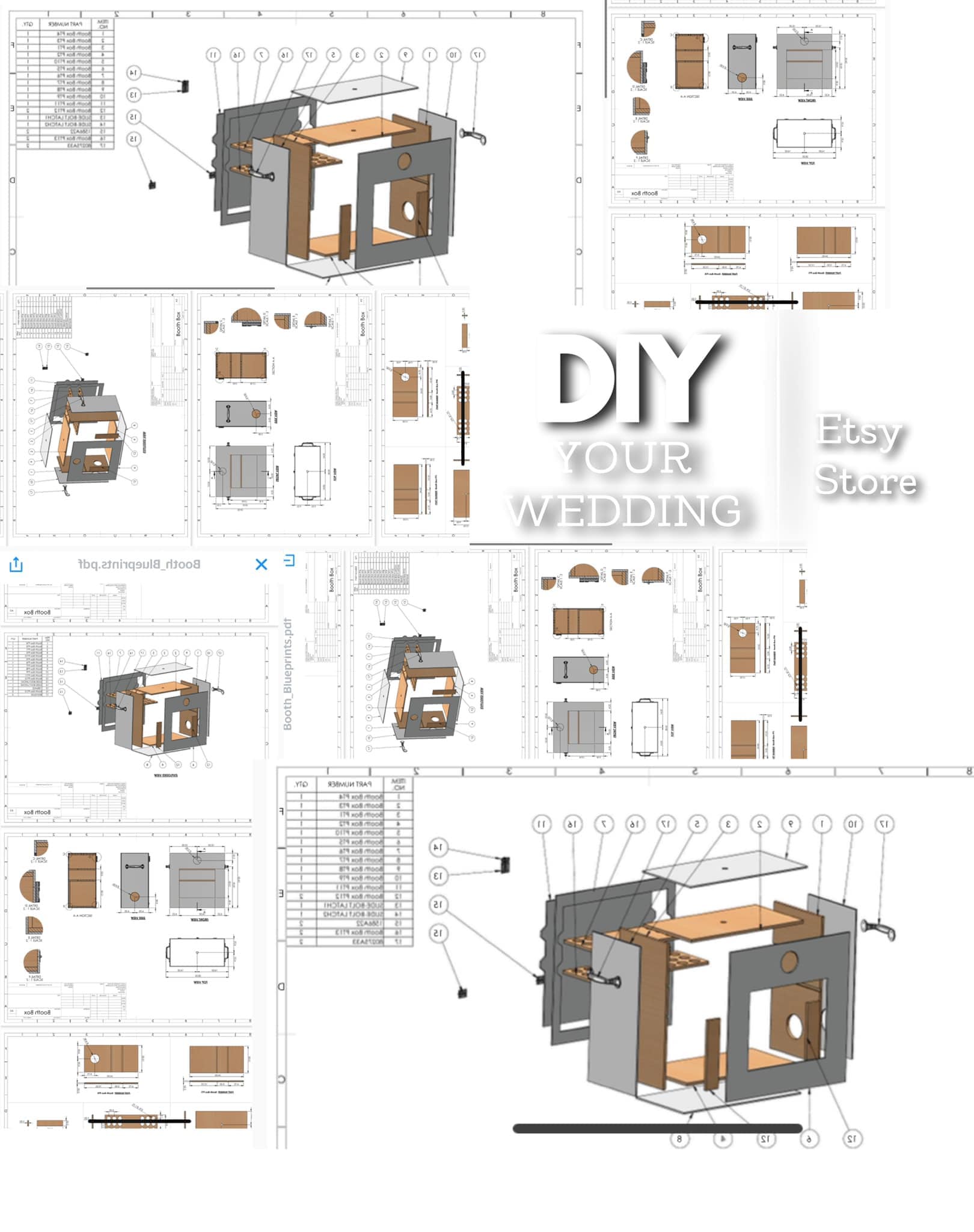 Diner Booth Blueprints