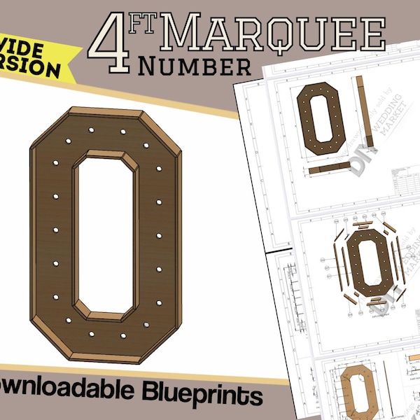 Marquee Numbers - Etsy