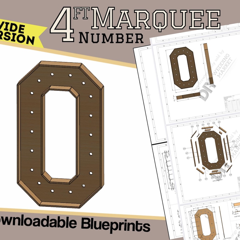 Marquee Numbers - Etsy