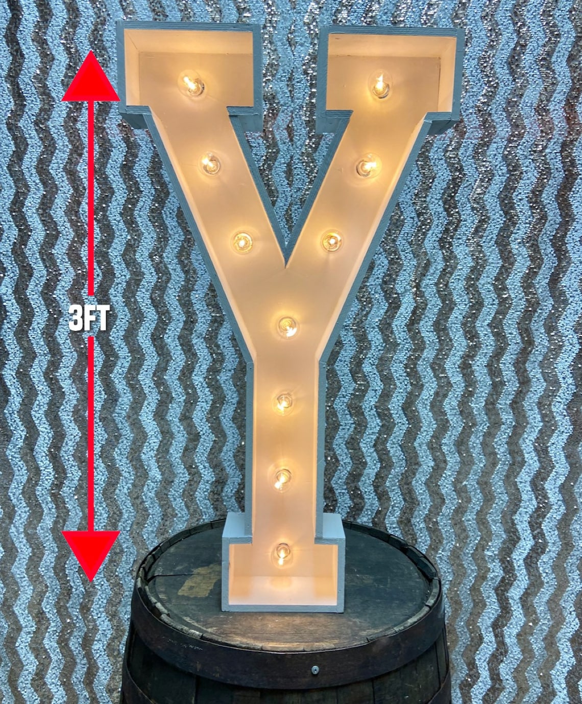 3ft Baby Light up Marquee Sign Plans Includes Measurements - Etsy