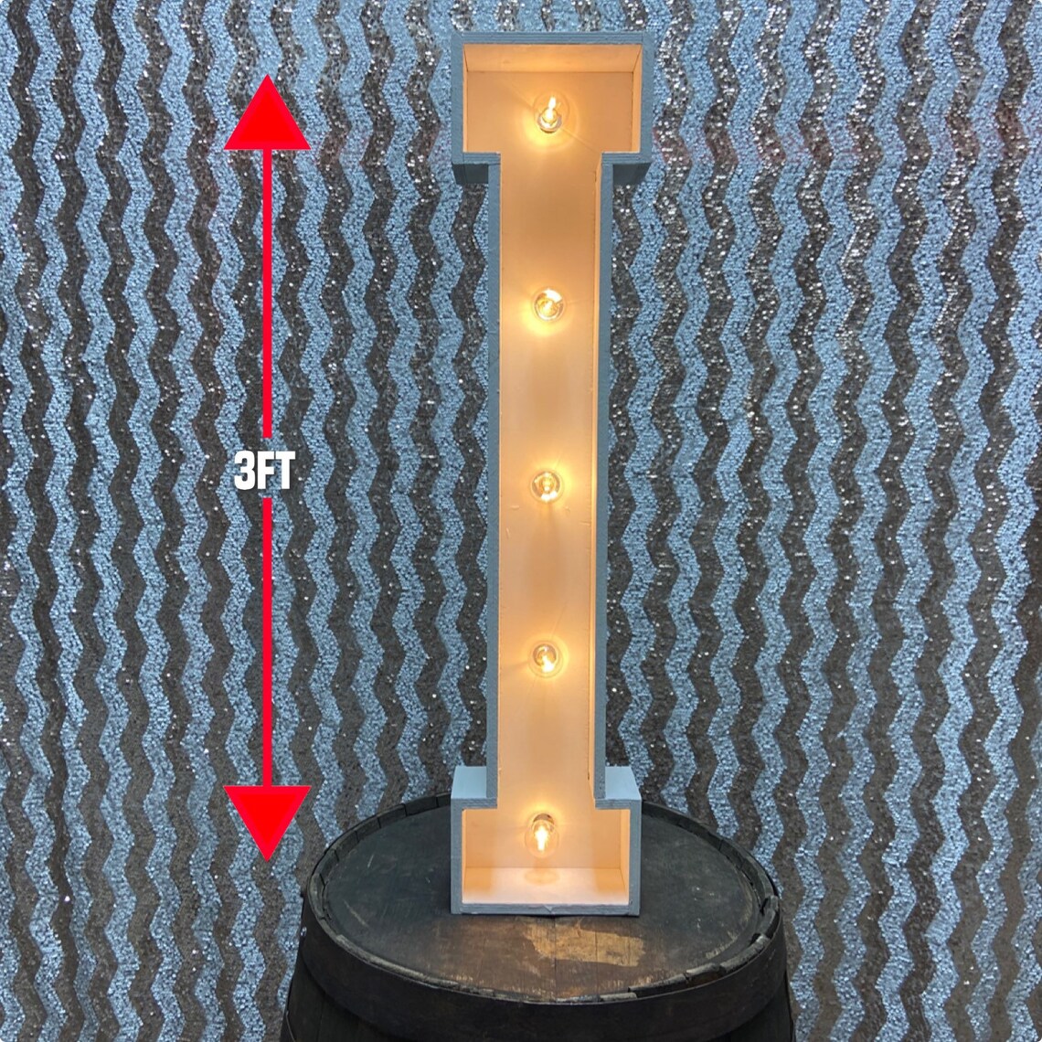 3ft DIY Marquee I Do Sign Plans Blueprints Measurements | Etsy