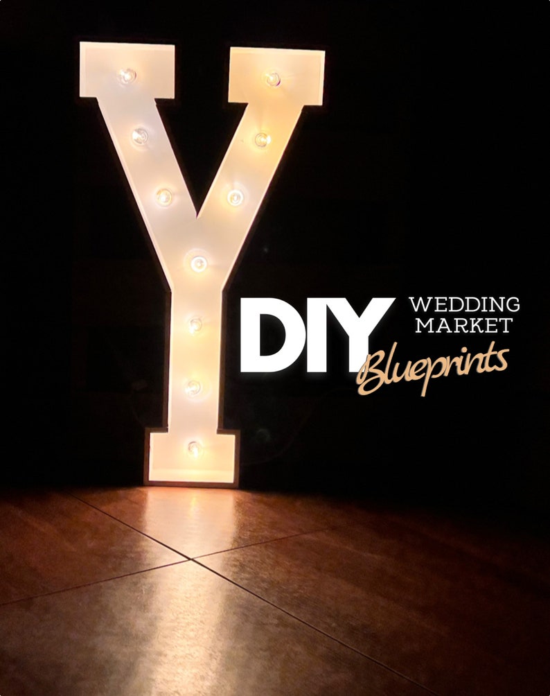 3ft - BOY Baby Shower Marquee Sign Plans - Includes Measurements / DXF ...