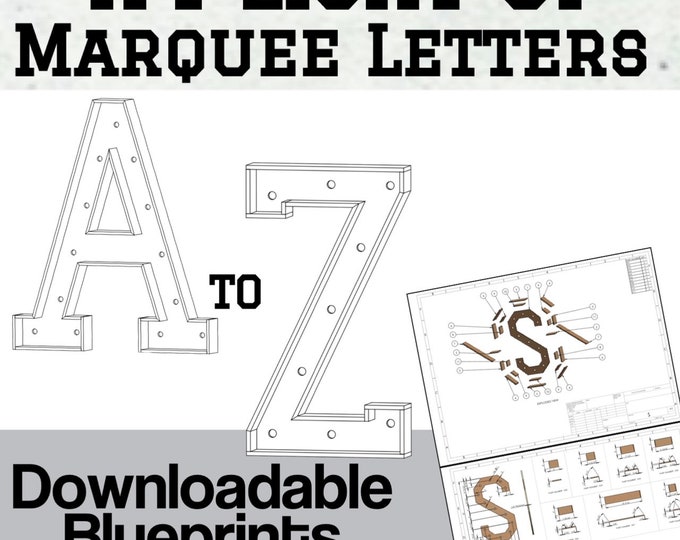 4ft Wide Version - Marquee & Symbol - Build Plans and Blueprints - SVG ...