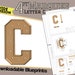 4ft - Letter C Wide Version- Build Plans & Blueprints - Digital ...