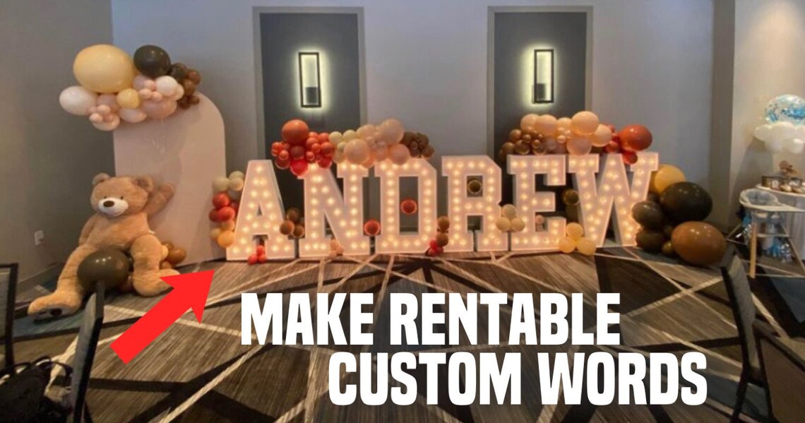 4ft Build Marquee Letters A-Z DIY Wood Working Plans Digital - Etsy